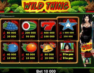 Wild Thing Online Free Slot